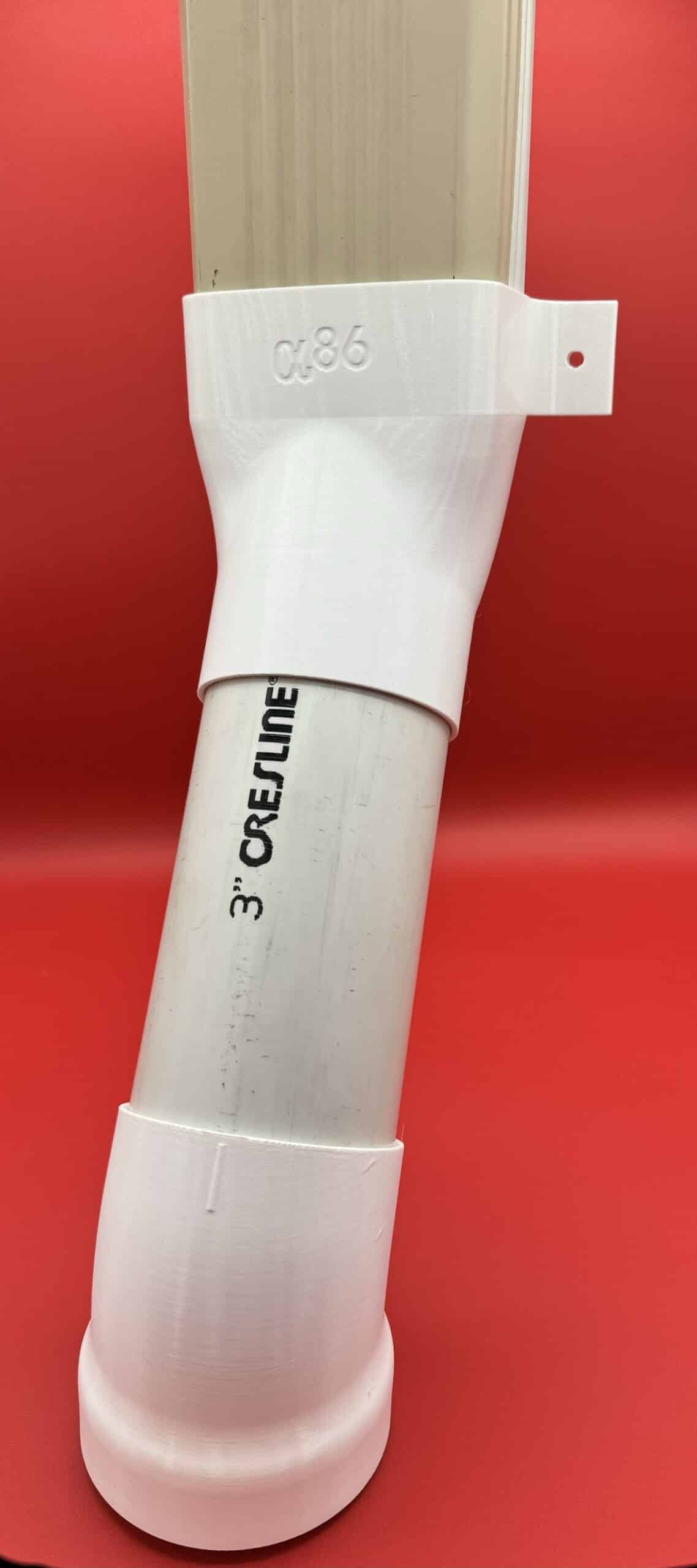3" SLEEK TRANSITION FOR DOWNSPOUT | PDS Radon Supply