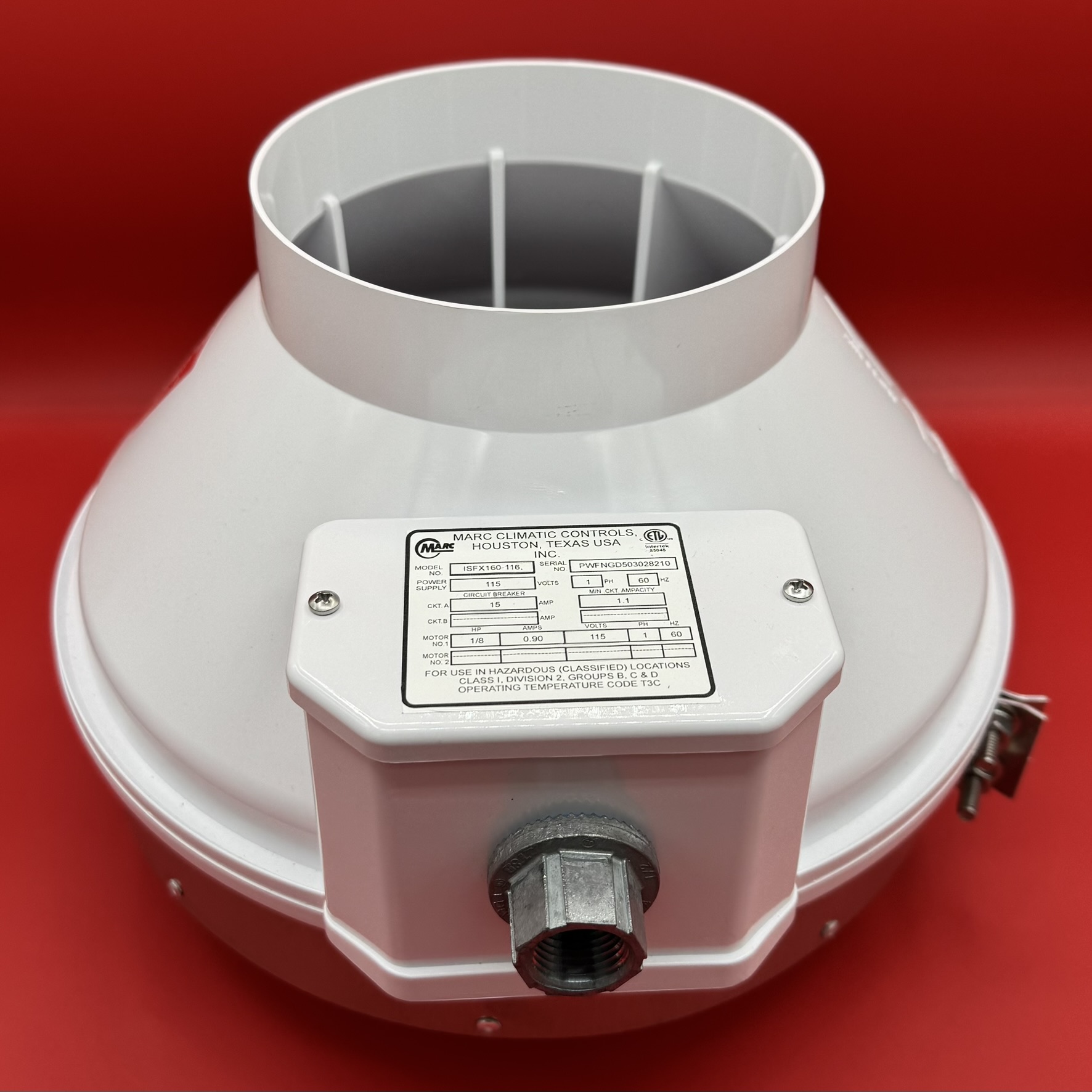 Explosion Proof Inline Fan | PDS Radon Supply